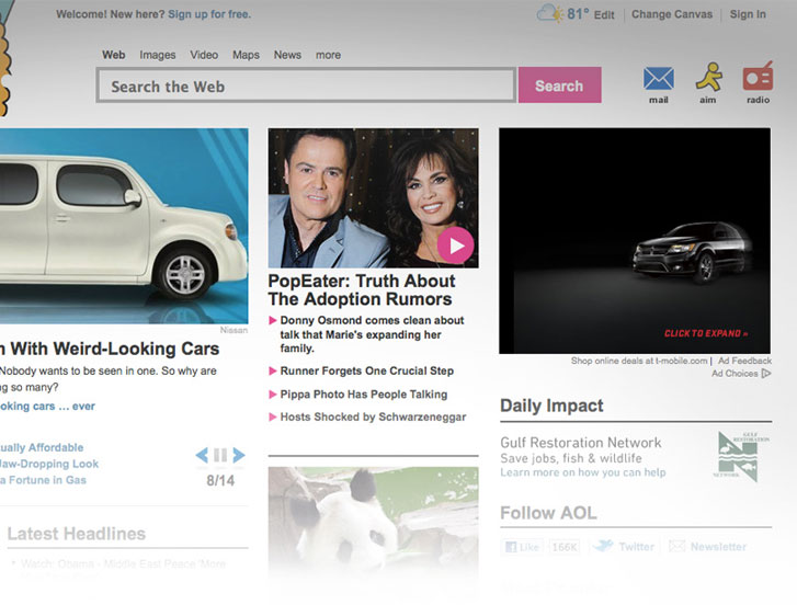 Gold Design | MSN AOL